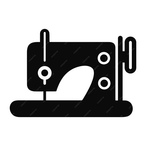 Premium Vector Minimalist Sewing Machine Icon Pictogram Style Vector