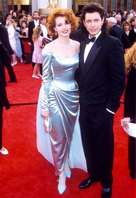 Jeff Goldblum With Geena Davis Geena Davis 90s Geena Davis Style