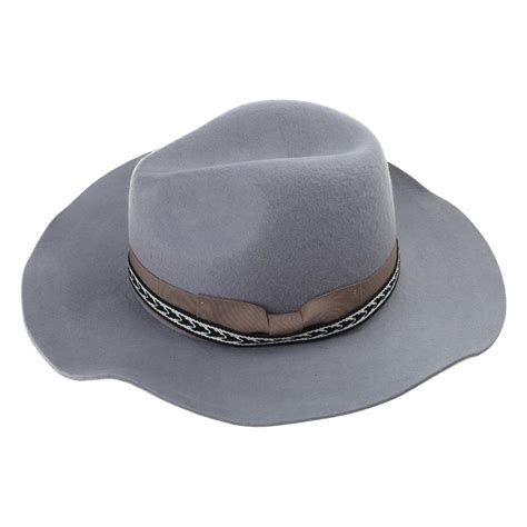 Lanema Vintage Wool Hat Victorian Age Wide Brimmed Classical Hat With