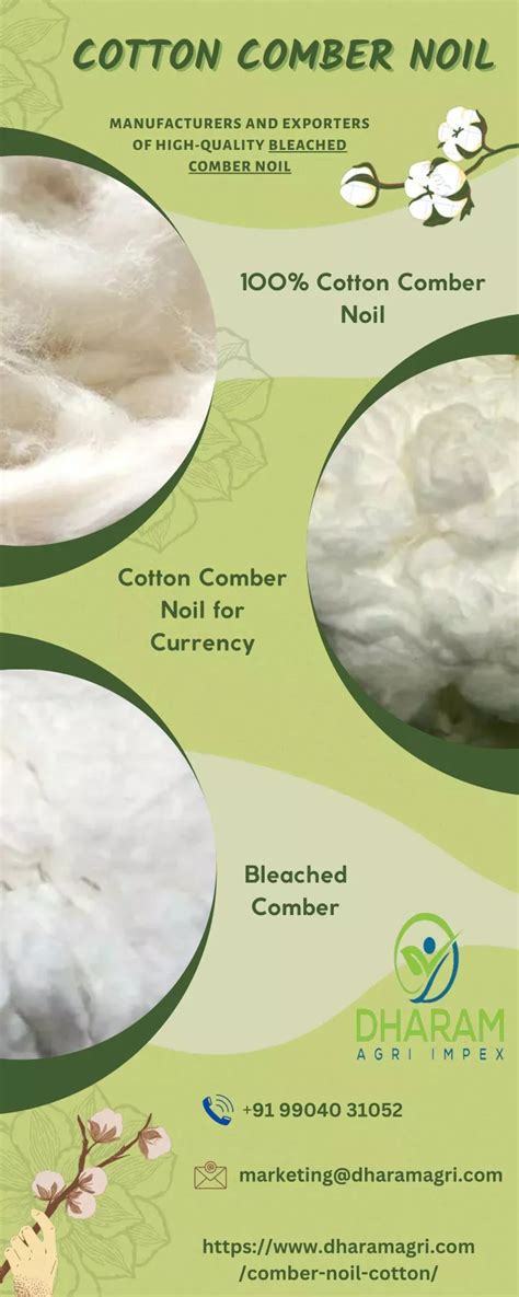 Ppt Cotton Comber Noil Powerpoint Presentation Free Download Id11744258