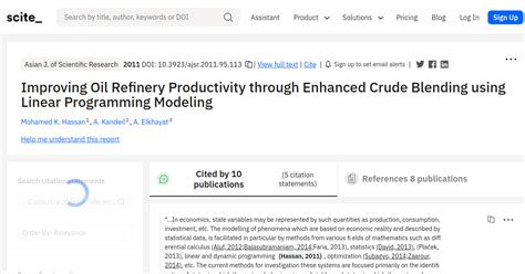 improving oil refinery productivity through enhanced crude blending using linear programming