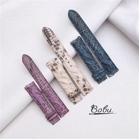 Quick Release Python Leather Watch Strap Custom Watch Band Python Skin