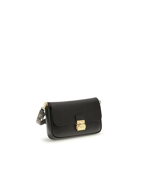 Coccinelle Black Calf Leather Bos Taurus Shoulder Bag Lyst Uk