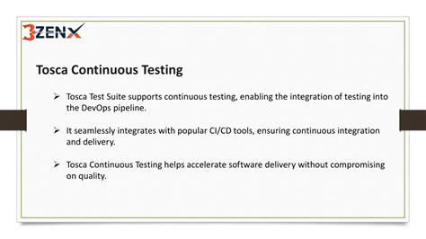 Ppt Tosca Testing3zen Powerpoint Presentation Free Download Id12897880