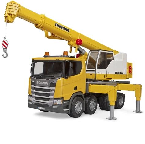 Bruder 03571 Scania 560r Liebherr žeriav Lkw Modul Majáku