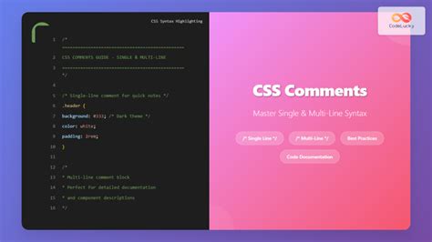 Html Comments Your Guide To Documenting And Organizing Code Codelucky