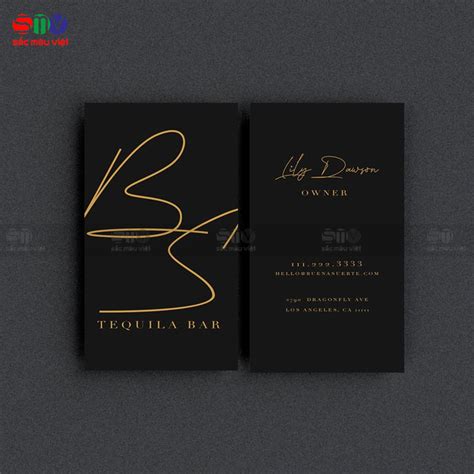 In Card Visit đen Sang Top 10 Mẫu Card đẹp Nhất