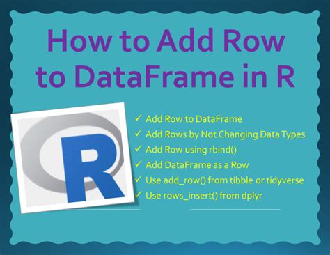 How Can I Add A Row To A Dataframe In R