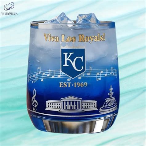 Kansas City Royals 57th Anniversary Whiskey Glass Flamedesignus Shop