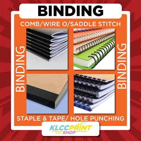 Comb Binding Wire O Binding Perfect Binding Staple Tape Shopee Malaysia
