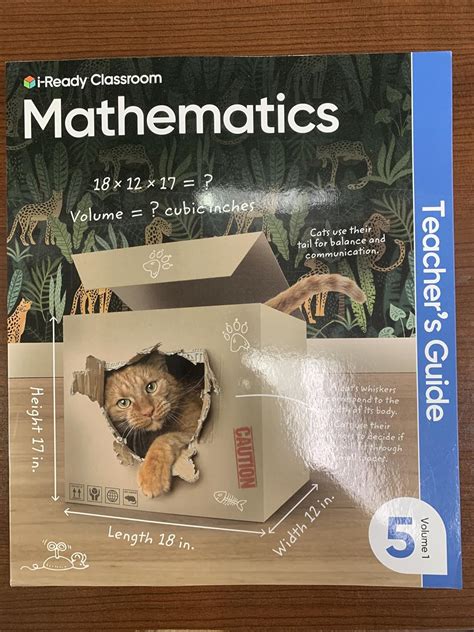 I Ready Classroom Mathematics 2024 Grade 5 Volume 1 Teachers Guide