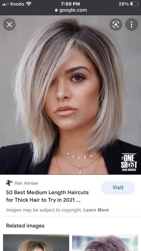 Pin On Hairstyles Blonde Hair Looks Shot Hair Styles Medium Length Hair Cuts