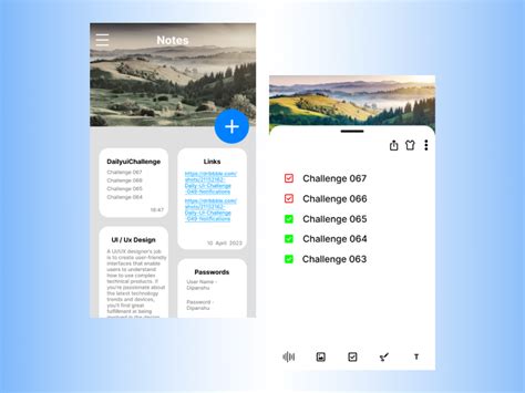 Daily Ui 65 Notes Widget By Dipanshu Goel On Dribbble