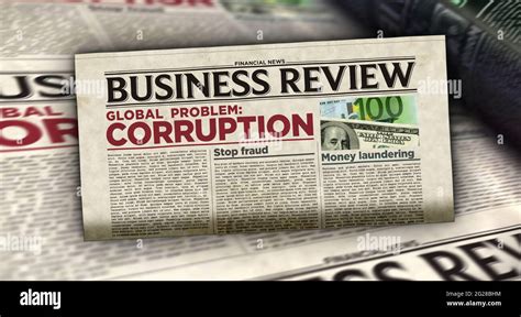 Corruption In Business Global Problem Stop Fraud And Money Laundering