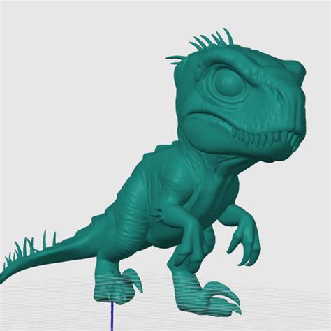 🗺️ Scorpius Rex Chibi Figure Jurassic World Camp Cretaceous・ 3mf File