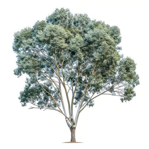 Lush Eucalyptus Tree Illustration Art Free Photo Rawpixel