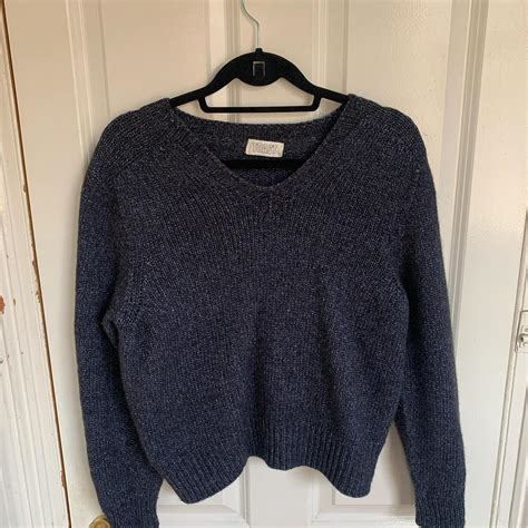 Toast Jumper In Dark Blue 57 Cotton 43 Extra Fine Depop