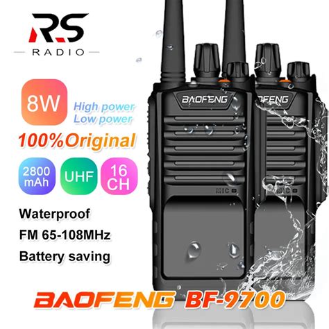 123pc Baofeng Bf 9700 8w 2800mah Powerful Waterproof Walkie Talkie