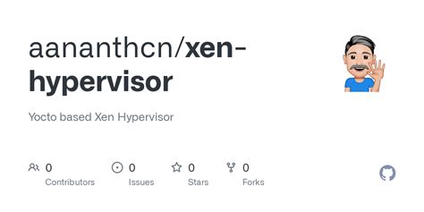 Github Aananthcnxen Hypervisor Yocto Based Xen Hypervisor