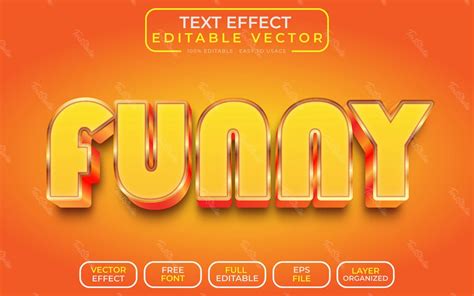 Funny Text Effect Vector File Illustrator Premium Funny Text Effect Vector File Illustrator Premium