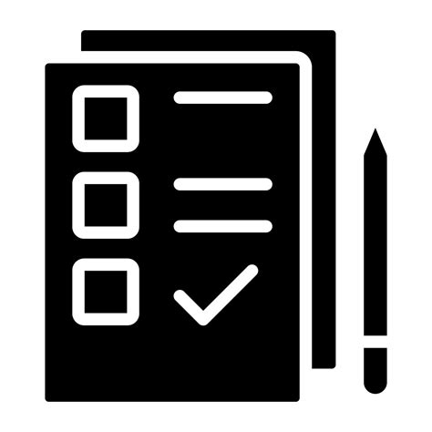 Pencil With Paper Concept Of Assignment Icon 40199624 Vector Art At