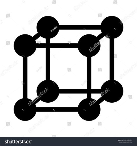 Molecule Cube Structure Stock Vector Royalty Free 1042446697 Shutterstock