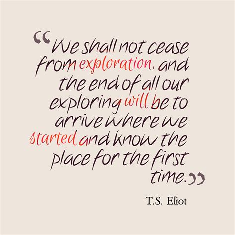 Ts Eliot Quote About Exploration