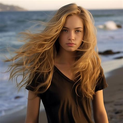 Premium Ai Image Girl In Riverside And The Nature