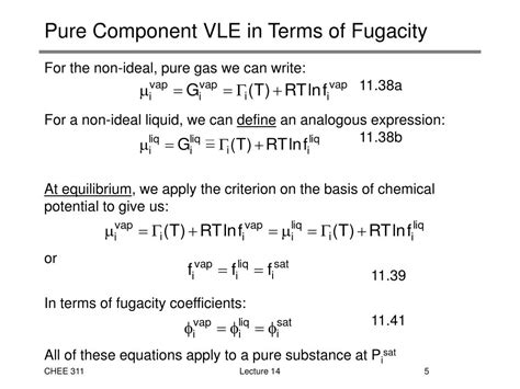 Ppt 5 Calculating Fugacity Of Pure Gases Powerpoint Presentation