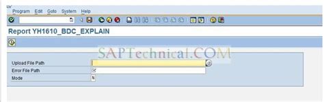 BDC Call Transaction Method Program