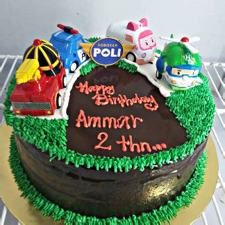 Robocar Poli Birthday Cake Album 2 Muffin Kaseh Azean
