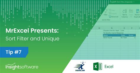 mr excel presents sort filter and unique with the new dynamic array