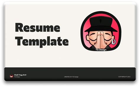 Resume Template Figma