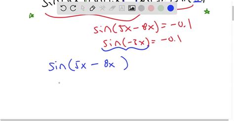 Solved Solve Sin 2x Cos 5x −cos 2x Sin 5x −0 25 For The Smallest