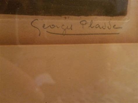 Georges Plasse Pensil Signed And Numbered Drawing Number Drawing Antique Collection Drawings