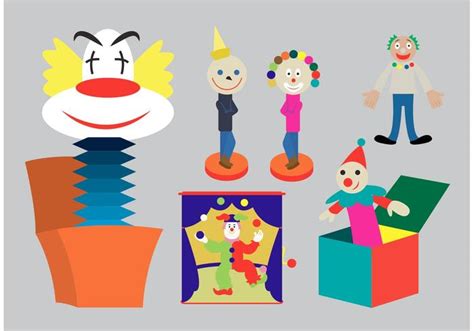 Jack In The Box Vector Pack 88662 Vector Art At Vecteezy