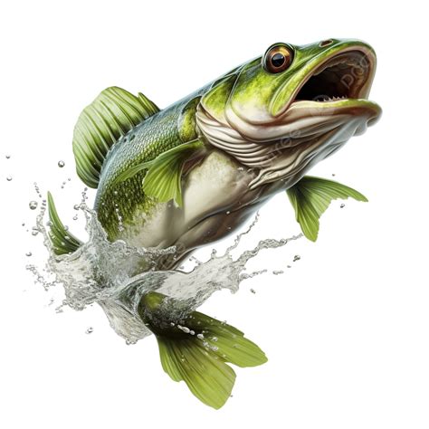 Jumping Bass Vector Clipart