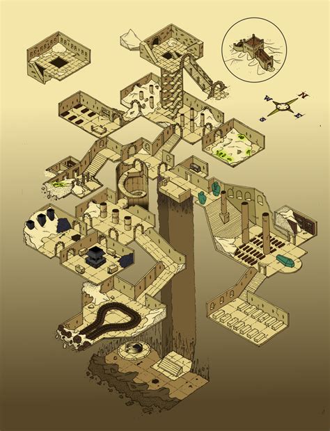 Isometric Map Isometric Drawing Dungeons And Dragons Homebrew D D