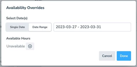 Control Your Online Schedule With “availability Overrides