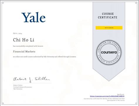 Gabriel Li On Linkedin Financialmarkets Coursera Qualitymanagement Continuouslearning