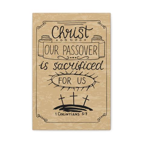 Scripture Walls Christ Our Passover 1 Corinthians 57 Bible Verse
