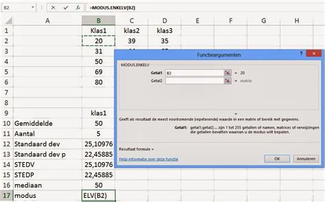 Tips Voor Excel Statistiek Functie Modus