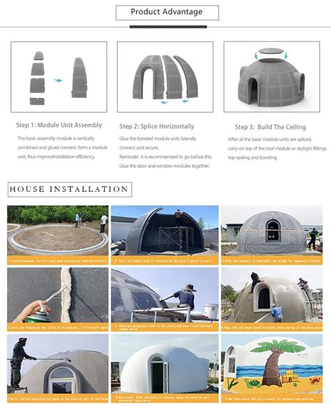 Fire Prefabricated Resistance Polystyrene Foam Eps Dome House Buy