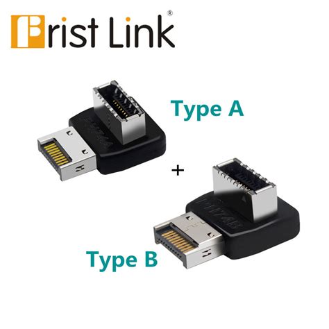 웃usb 3 1 Front Panel Internal Connector Type E 90 Degree Angled Adapter Usb C Header For