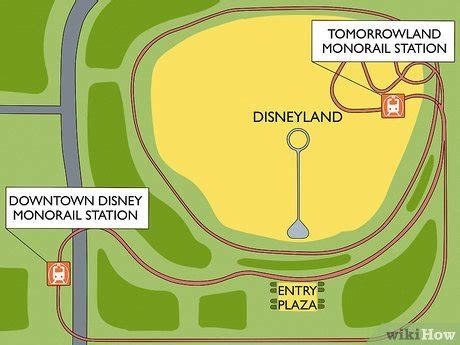 Disneyland Monorail Map