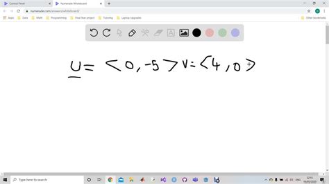 SOLVED Perpendicular Vectors Determine whether the given vectors are perpendicular 𝐮 𝐯