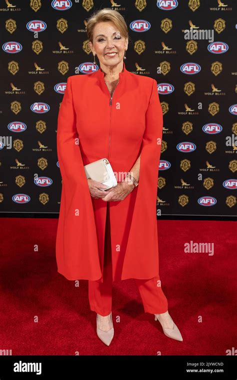 Susannah Carr Poses For A Photo At The 2021 Brownlow Medal Ceremony At Optus Stadium In Perth