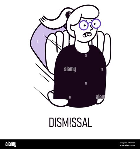 Dismissal Vector Illustration Desperate Employee Office Worker Being