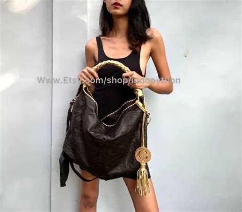 Buy Dark Brown Hobo Bag Indo Python™ Store