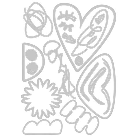 Sizzix Thinlits Die Set By Tim Holtz Abstract Faces